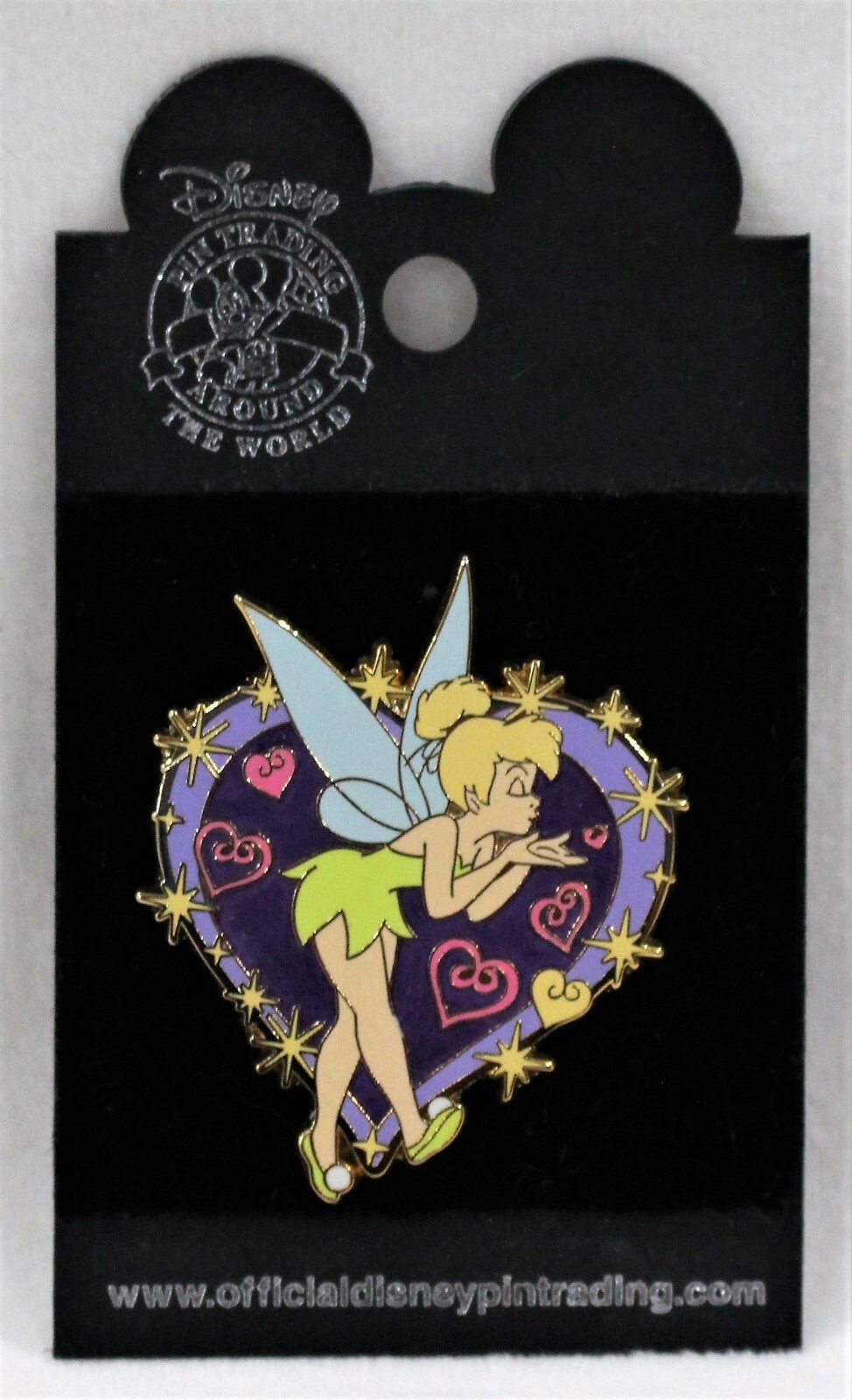 Disney Park Trading Pin Collectible Tinkerbell Blowing Kiss Heart ...