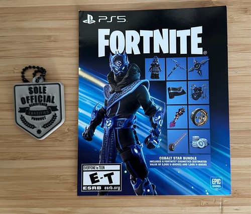 Fortnite Cobalt Star Bundle Code Sony Playstation 5 PS5 *INSTANT SHIP ...