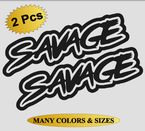 Savage Decal Window Sticker Funny JDM Racing Car Vinyl Send It Car ...