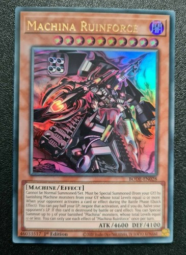 Machina Ruinforce Yu-Gi-Oh! BODE-EN028 1st Ultra Rare | eBay