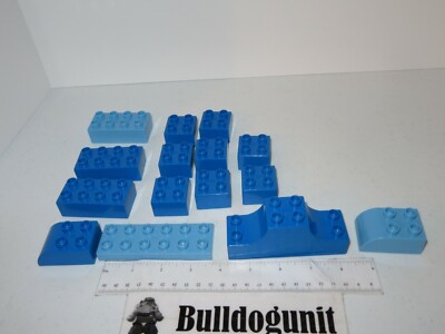 Lot of 15 Blue Official Lego Duplo Piece Brick Part | eBay