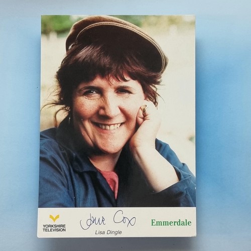 Emmerdale Cast Card C1995 Facsimile Signed Lisa Dingle Actor Jane Cox ...