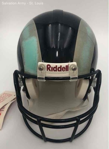 Riddle Mens Blue Black St. Louis Rams Football-NFL Replica Helmet | eBay