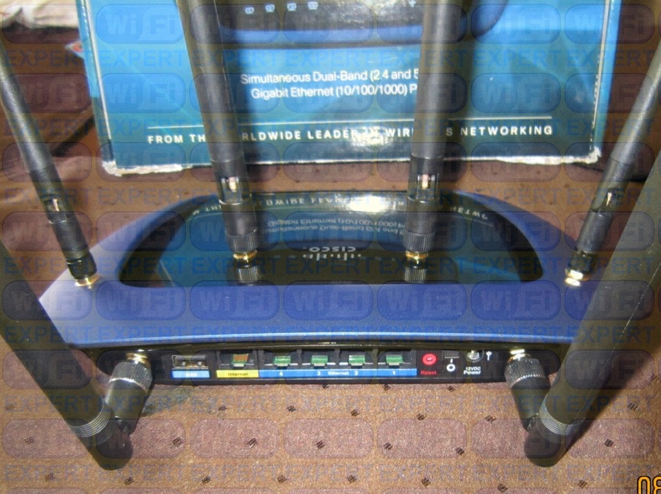 2dBi 6dBi 7dBi Dual Band 6 Antennas Mod Kit Linksys WRT610N V1 and V2 ...