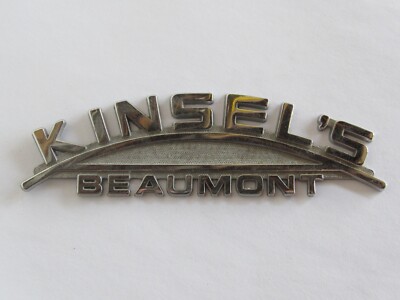 Vintage Kinsel's Ford Beaumont Texas Metal Dealer Badge Emblem Tag ...