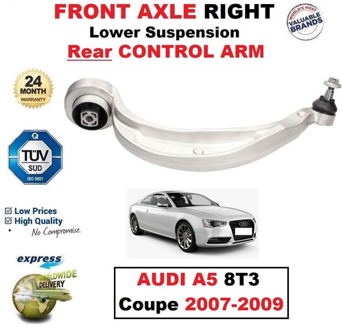 1x FRONT RIGHT Lower SUSPENSION Rear CONTROL ARM for AUDI A5 8T3 Coupe ...