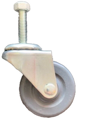 Residential Chain Link Gate Caster. 2", Hard Rubber, Swivel Wheel ...