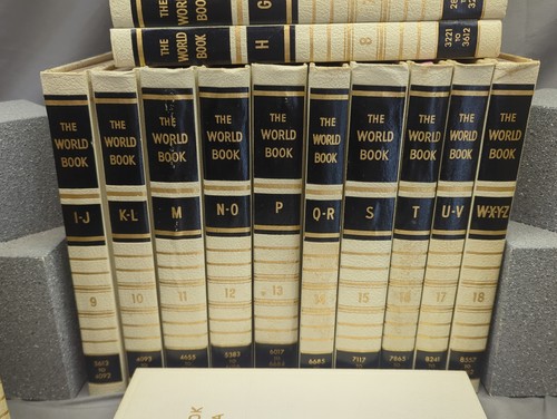 1970 The World Book Encyclopedia Set 21 pcs, Hard Cover, Complete Your ...