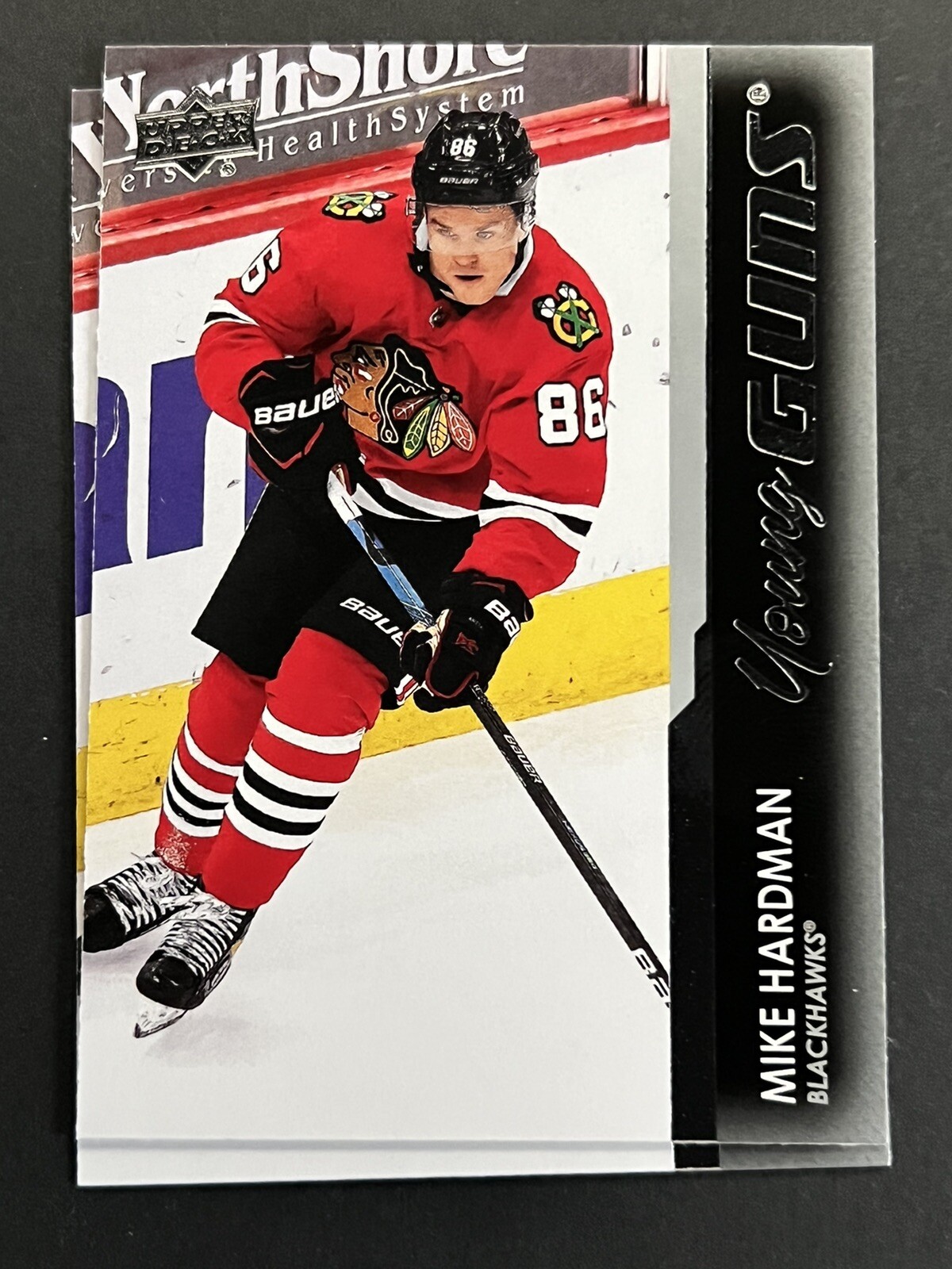 2021-22 Upper Deck UD Blackhawks Mike Hardman RC 208 - SP Young Guns ...