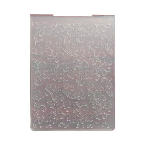 Plastic Embossing Folder 3D Floral Script Die Stencil for DIY Craft ...