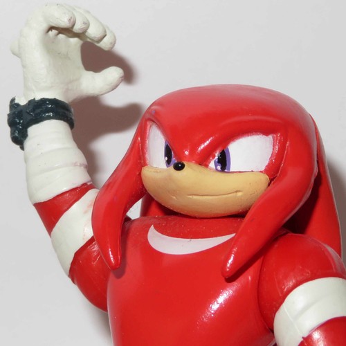 KNUCKLES THE ECHIDNA! SONIC BOOM FIGURE TOY SEGA HEDGEHOG JOINTED OUIDO ...
