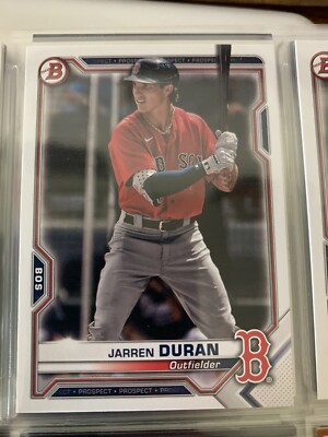 3 Jarren Duran RED SOX baseball cards | eBay