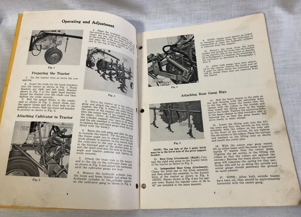 Vintage 1956 Minneapolis Moline Co Operators Manual C1200-C1400 ...