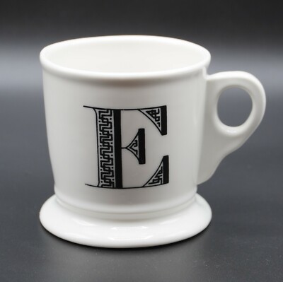 Anthropologie Monogram Letter E Mug Coffee Mug Shaving Cup Name Initial ...