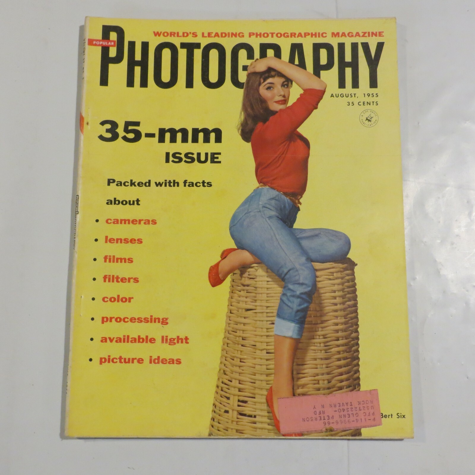 Popular Photography Camera Photo Vintage Magazine August 1955 Bert Six ...