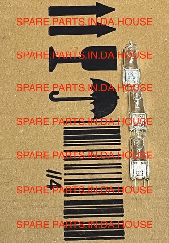 3 x Electrolux 607 Wall Oven Halogen Lamp Light Bulb Globe EVE607SC ...