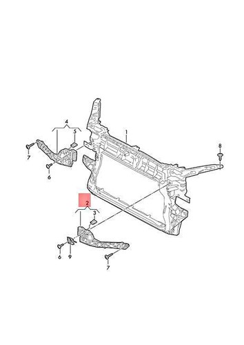 Genuine AUDI Q2 GAB Mounting For Main Beam Headl. 81A805607C | eBay