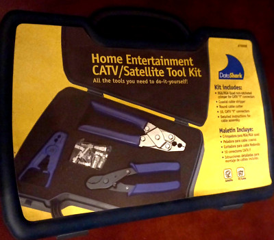 DATASHARK 70008 HOME ENTERTAINMENT CATV/SATELLITE TOOL KIT EXCELLENT | eBay