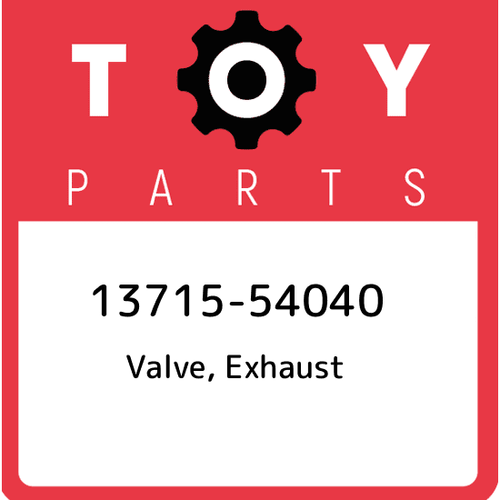 13715-54040 Toyota Valve, exhaust 1371554040, New Genuine OEM Part | eBay