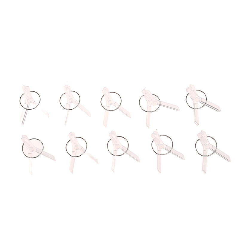 100Pcs 15x35MM Grafting Clips Plants Seedling Plastic Joint Gardening ...