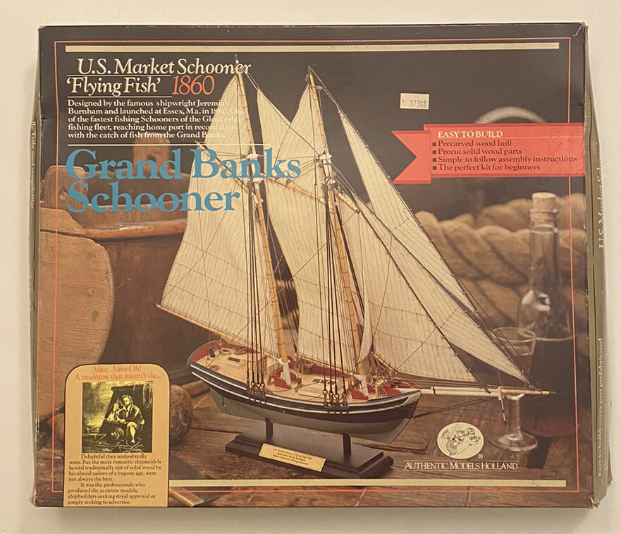 Authentic Models Holland U.S. Market Schooner Flying Fish Model Ship ...