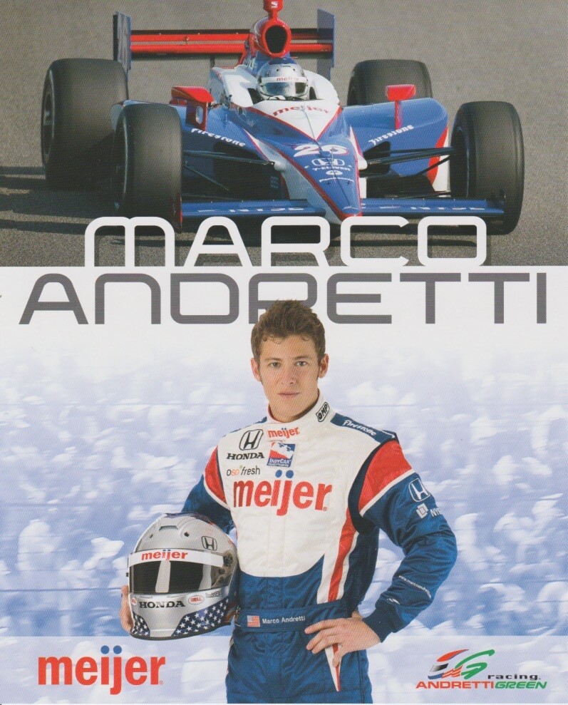 2009 Marco Andretti Meijer Honda Dallara Indy Car Hero Card | eBay