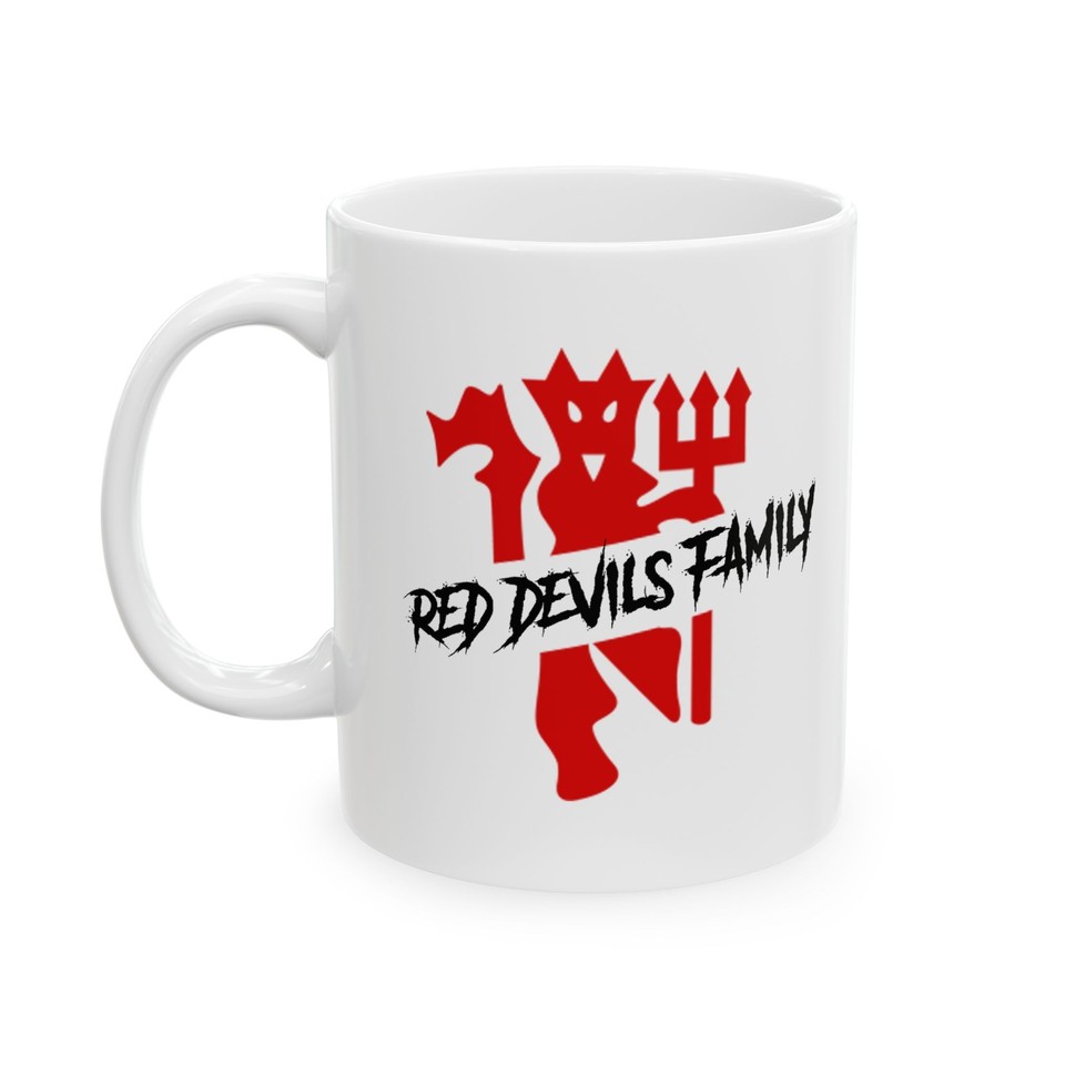 Red Devil Family | Man United Fans White Ceramic Coffee Mug 11oz | eBay
