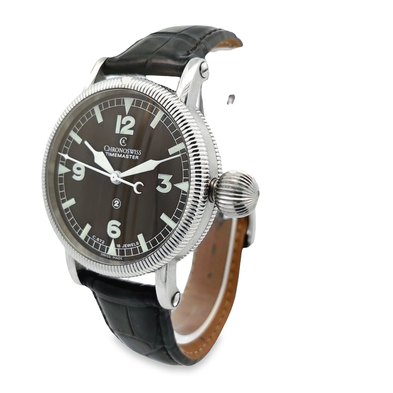 Chronoswiss Timemaster Manual Wind Stainless Steel Men's Watch CH 6233 ...