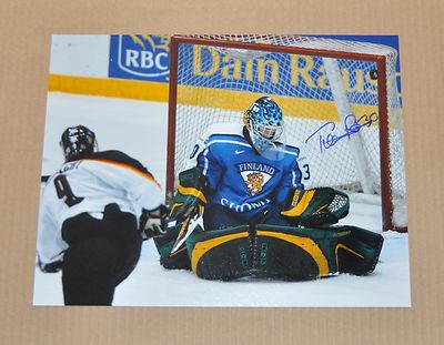 TUUKKA RASK ~ SIGNED AUTOGRAPHED 11x14 Photo Finland Action Boston ...
