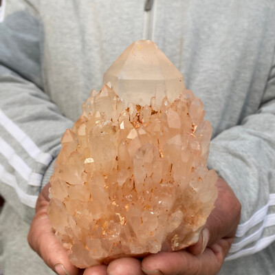 900g Natural Clear Pineapple Quartz Crystal Cluster Rough Healing ...