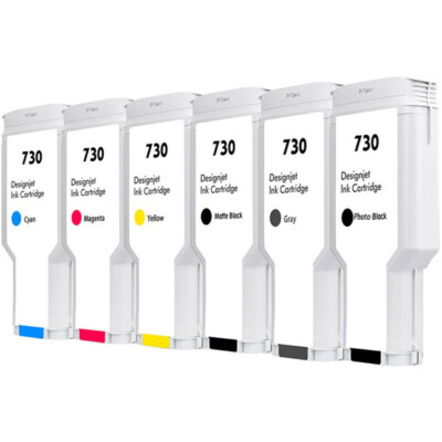 Compatible 730 Set 6 Inks P2V73A P2V71A P2V68A P2V69A P2V70A P2V72A For ...