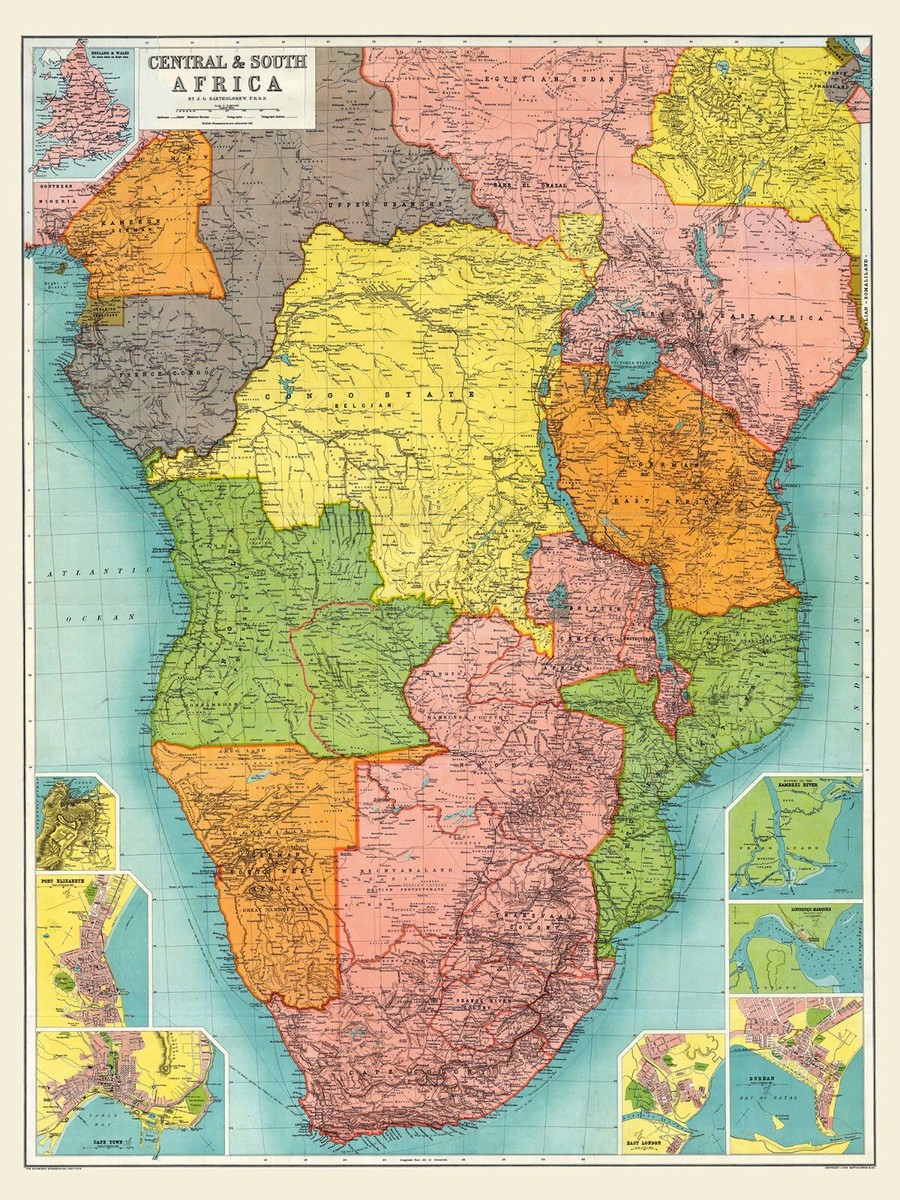 Central And Southern Africa Map