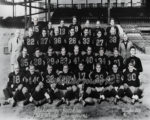 NFL 1937 World Champion Washington Redskins Team Pic 8 X 10 Photo ...