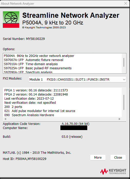 Keysight Streamline P5004A 9 KHz - 20 GHz USB VNA with HW, SW Opts. | eBay
