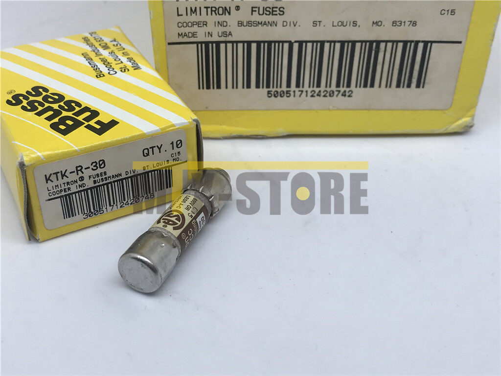 10pcs Bussmann KTK-R-30 ( KTK-R-30) 30 Amp 600V Fast-Acting Fuses | eBay