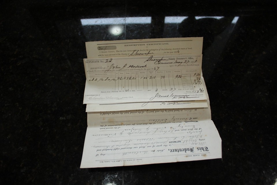 Antique Handwritten Indenture Quit Claim 1868 With Hand Cancelled IRS ...