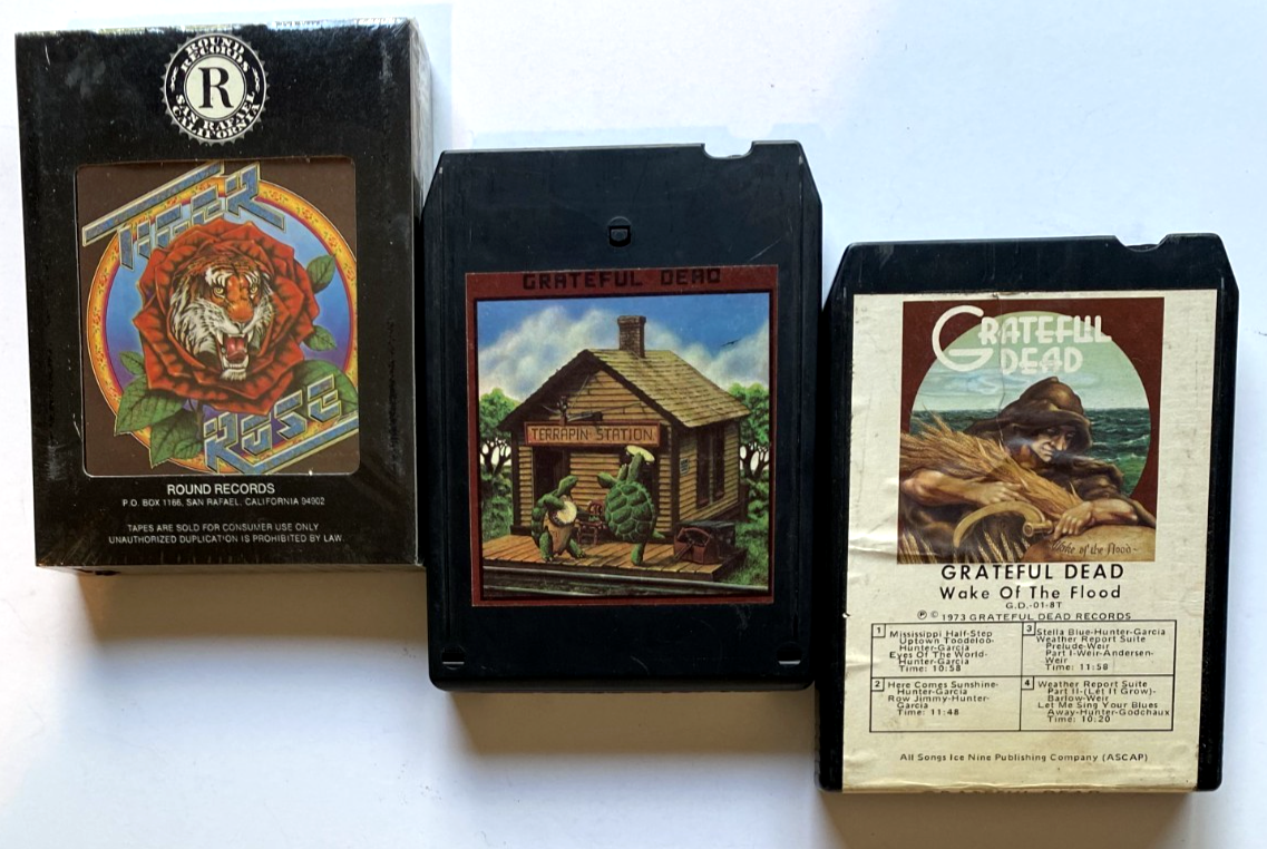 1 SEALED ROBERT HUNTER TIGER & 2 GRATEFUL DEAD WAKE FLOOD & TERRAPIN 8 ...