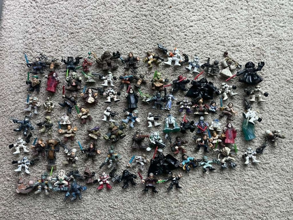 Hasbro Star Wars Galactic Heroes Lot Of 80 Mini Figures | eBay