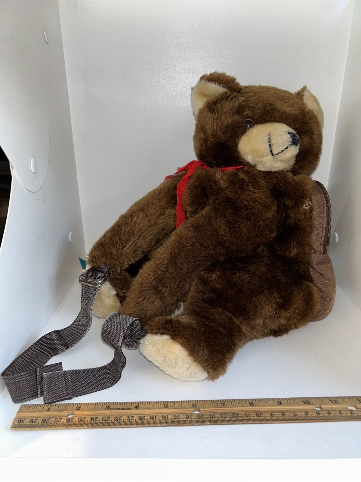 Vintage Original Hug A Pet Brown Bear Backpack Dover Handbag Stuffed ...