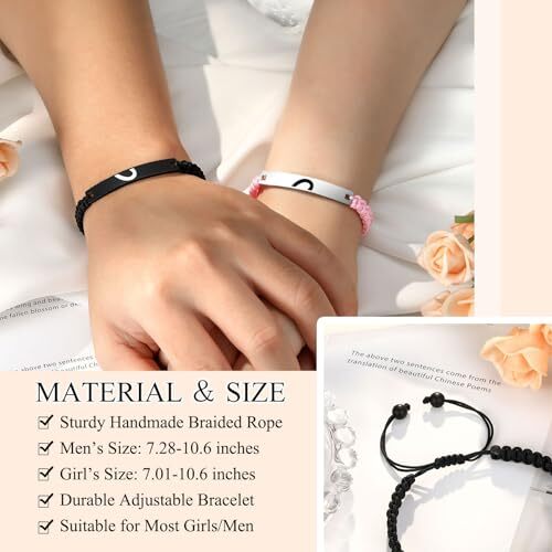 Matching Bracelets for Couples, Brother&Sister, Christmas Dad&Daughter ...