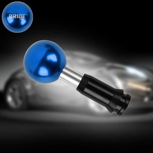 Universal JDM BRIDE Aluminum Blue Round Ball Automatic Gear Shift Knob ...