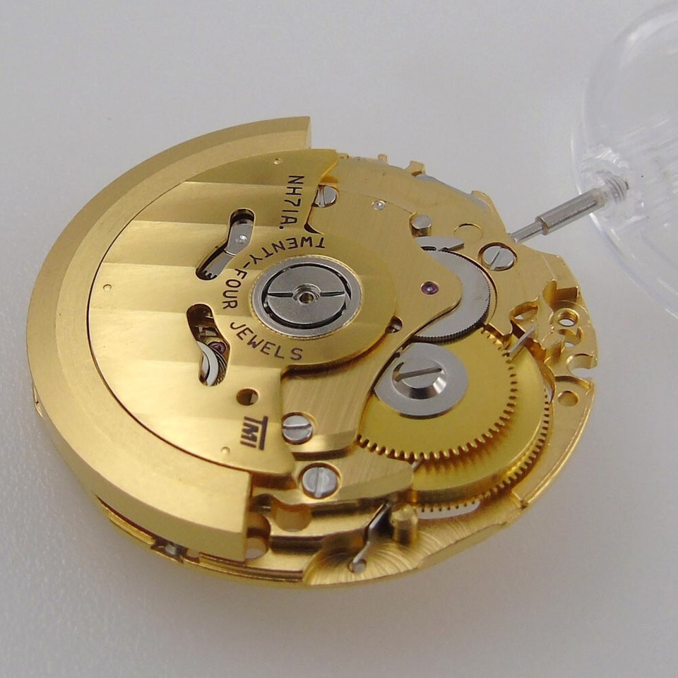 Japan Made NH71 NH71A Golden Automatic Watch Movement Brand Skeleton 24 ...