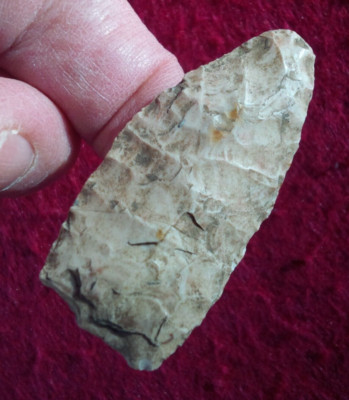 2-1/4" LATE PALEO LANCEOLATE-BEN STERMER COA TENNESSE ARROWHEAD ...
