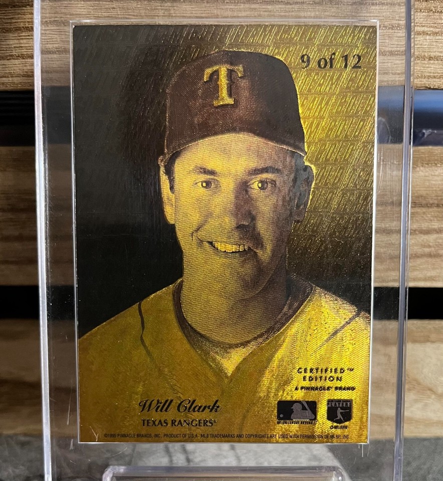 1995 Pinnacle Select Certified - Gold Team: Will Clark 9 of 12 | eBay