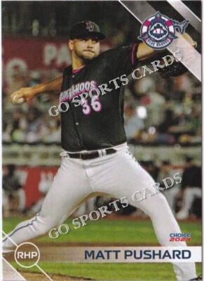 2024 Pensacola Blue Wahoos Matt Pushard RC Rookie Card Marlins Minor ...