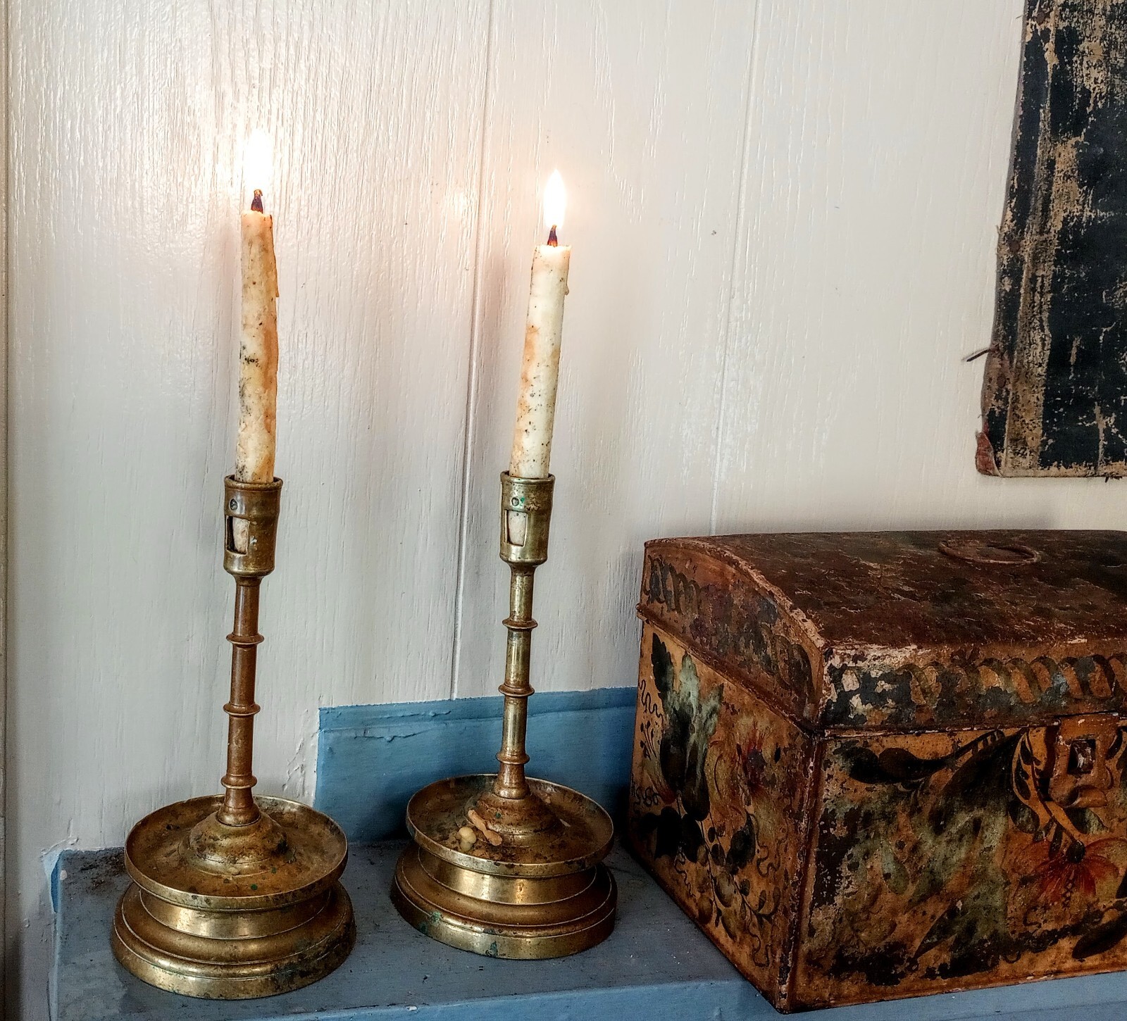 3 early 19thc dipped tallow candles very fragile | eBay