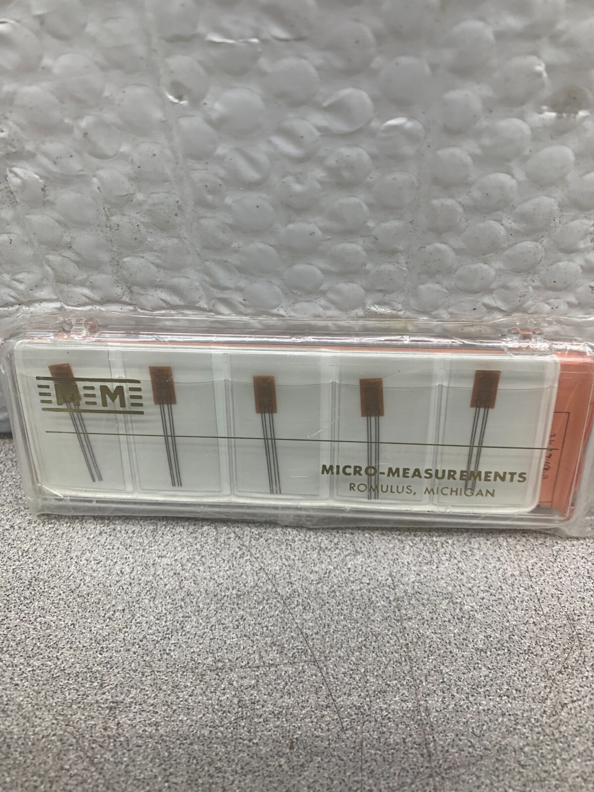 NEW PACK OF 5 MICRO-MEASUREMENTS PRECISION STRAIN GAGES WK-09-125AD-350 ...