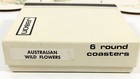 Vtg Jason Round Cork Coasters Australian Wild Flowers Set of 6 New ...