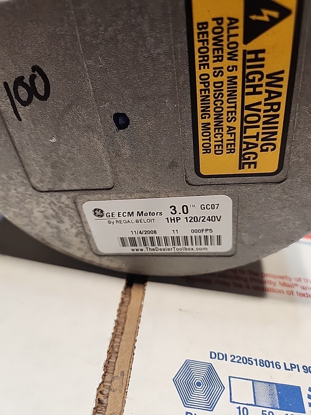 COMPLETE! GE ECM MOTOR FOR FURNACE BLOWER HD52RE122 5SME39SXL3008A 3.0 ...