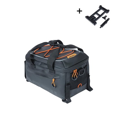 Basil Miles MIK Trunk Bag 7L, Black/Orange | eBay